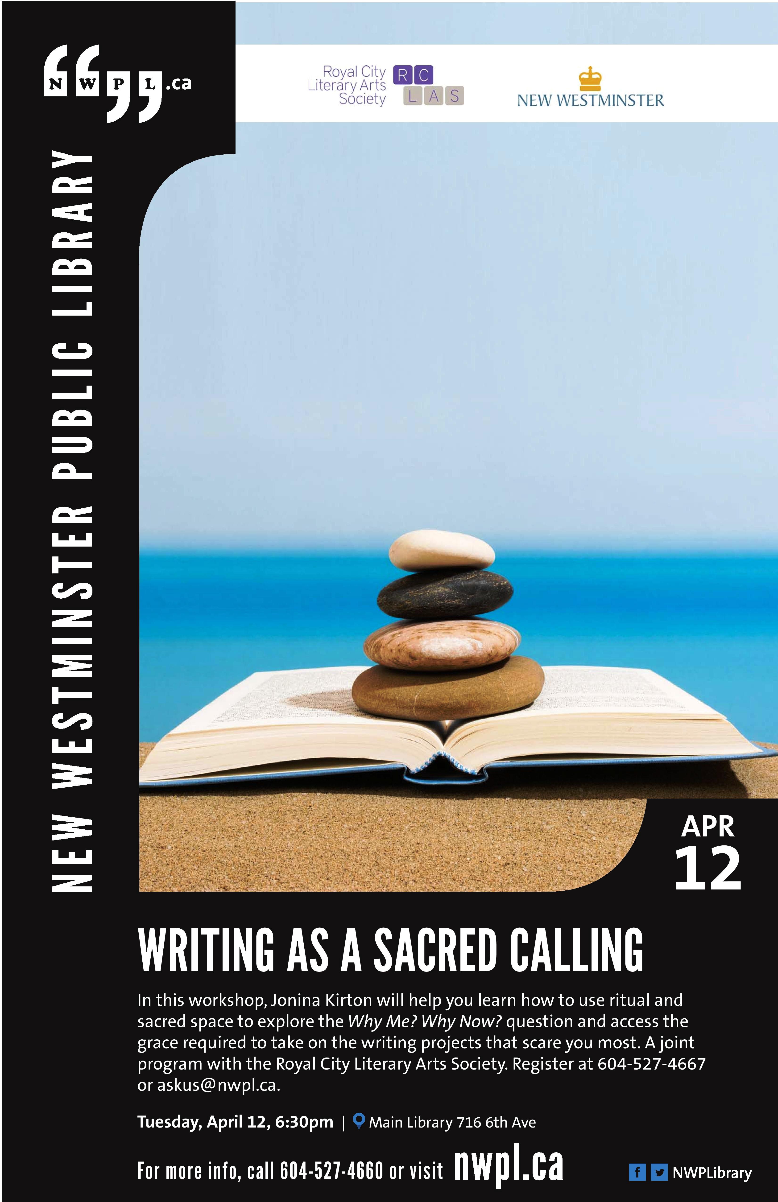 CONCLUDED! Workshop: Writing as a Sacred Calling